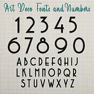 Personalized Metal House Number Sign | Custom Address Plaque | Mid Century Modern | Art Deco House Numbers | Address Numbers for House