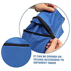 GARVALON storage bag with wheels folding grocery bag groceries trolley bags laundry cart shopping storage bag grocery cart bags laundry bag backpack shopping pouch girl heavy Metal suitcase