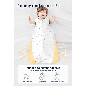 TotAha Toddler Sleep Sack, Unisex-Baby Breathable Wearable Blanket with 2-Way Safe Zippers, Buttery Soft Sleeveless Sleeping Bag,0.5 TOG Sleepsack 2T-4T, X-Large