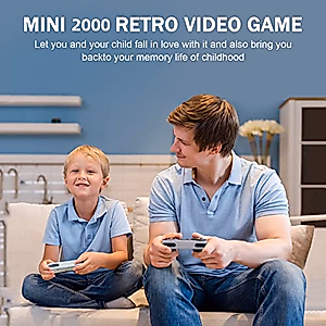 SF900 Wireless Retro Game Console - Plug and Play Video Game Stick Built-in 2000 Games Nostalgia Stick Games, 9 Emulators, Dual 2.4G Wireless Controllers(64G)…