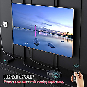 KLKE 4K HDMI Switch KLKE 6x1 Audio Extractor 6 Port HDMI Switcher Box with Remote HDMI Multi Ports Switch 6 in 1 Out Supports Optical Toslink 3.5mm Audio and ARC