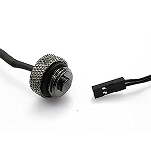 XSPC G1/4" Plug with 10k Sensor, Black Chrome