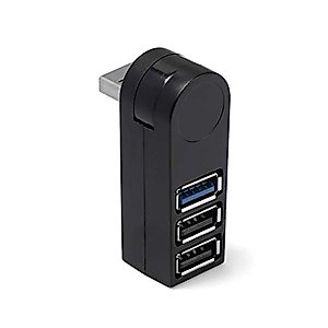 SHYPT 1pc High Speed USB 2.0/3.0 HUB Multi USB Splitter 4 Port Expander Multiple USB Expander Computer Accessories for Laptop PC (Color : Black)