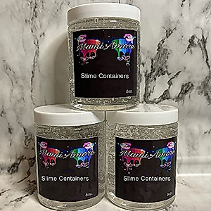 ZEONHEI 30 PCS 8 Oz Plastic Jars with Lid, BPA-Free Clear Cosmetic Container Wide-Mouth Transparent Storage Bottle for Food Cream Jam Glitter DIY Bathroom Kitchen