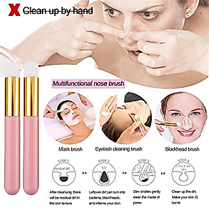 55 PCS lash Fan Dryer for Eyelash Extensions,USB Air Conditioning Blower, Mini Mister for Lash Extensions, Adjustable 270 Degree Lash Mirror, 2 Lash Shampoo Brushes, 50 Eyelash Mascara Brush (Pink)