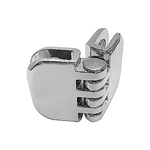 Hinge Glass Connector 3/16'' Tempered Glass Shelf 50 Pc Chrome