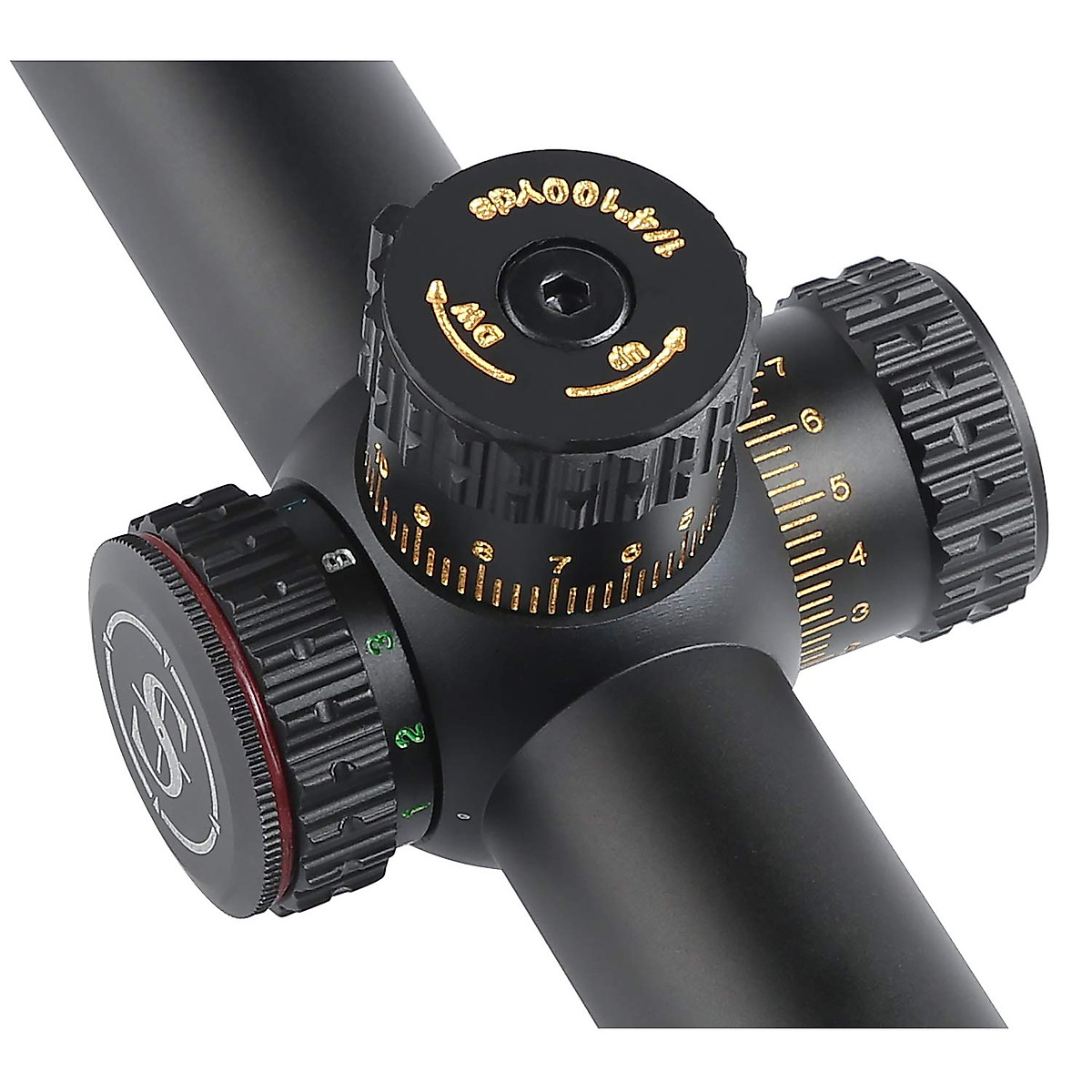 NT Series 4-16X50 / 6-24X50 AO Hunting Rifle Scope, Red/Green/Blue llluminate Glass Etched Reticle, Fully Multi-Coated Lens, Adjustable Objective SFP Riflescopes (6-24x50)