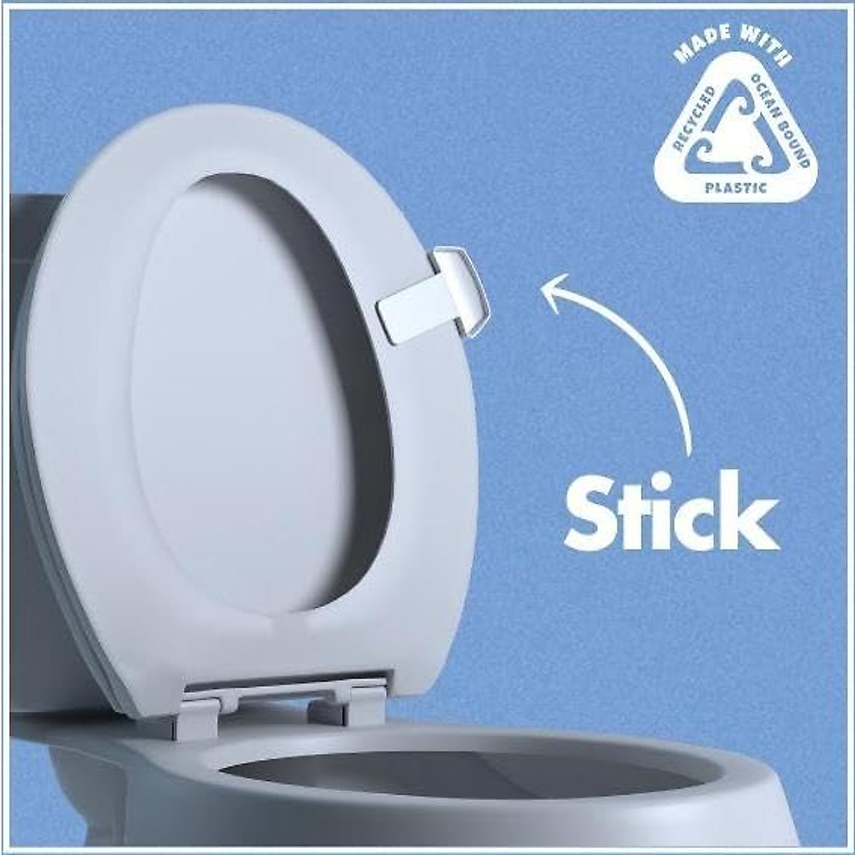 Lifty Loo Toilet Seat Handle - Lift More, Less Mess -Easy Application 2 Pack