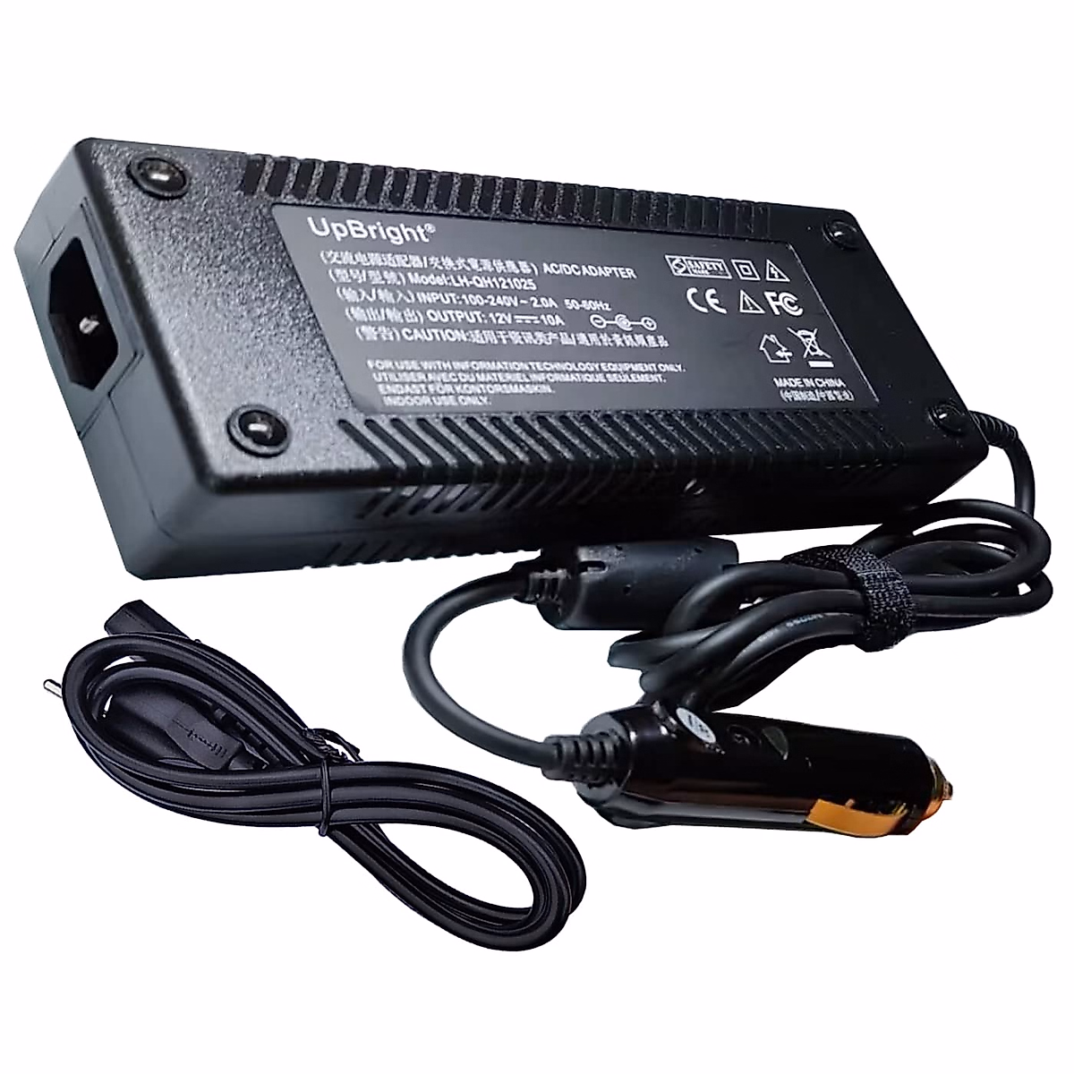 UpBright 12V 10A Cigaretee Lighter Plug AC/DC Power Converter Adapter Compatible with GMG Green Mountain Grills DB/JB Davy Crockett P-1001 P-1012 GMG-ADP10A P-1266 P-1283 P-1295 P-1235 Power Supply