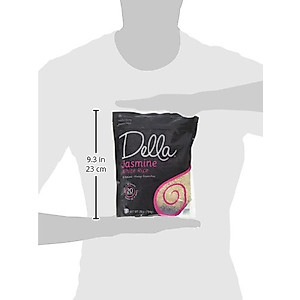 Della Gourmet Jasmine White Rice - All-Natural, Fat & GMO Free (28 oz), Pack of 6