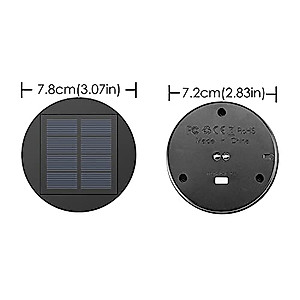 (2 Pack)Solar Light Replacement Top Parts for Outdoor Hanging Lantern LED Solar Panel Lantern Lid Lights , Lantern ​Light Replacement , Outdoor Solar Replacement Parts , Garden Patio Decor