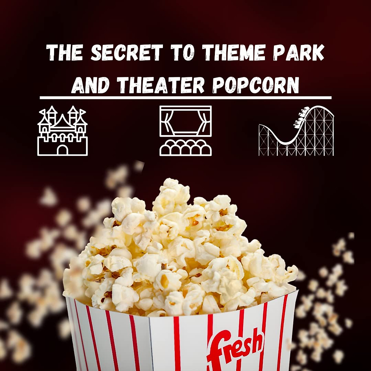 The Theater Popcorn Kit - Flavacol popcorn seasoning salt (35 oz) & Golden Barrel Butter Flavored Coconut Oil (32 oz) - Real Theater Ingredients, No Dairy, Gluten Free/Vegan, Non-GMO, Kosher