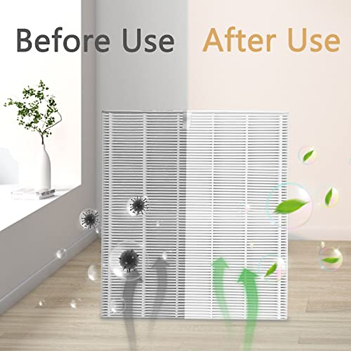 FFsign C545 Replacement Filter Compatible with Winix C545, 4 Pack Ture Filter S Only, for Part Number 1712-0096-00 Filter, Set of 4