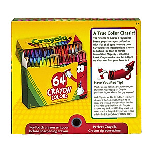 Crayola 6 Pack 64 Ct Crayons (52-0064), Assorted
