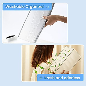 2 Packs Wardrobe Clothes Organizer,Upgrade PP Board Clothes Organizer for Folded Clothes,7 Grids Washable Drawer Organizers for Clothing for Jeans,Pants,T-shirts,Underwear,Socks,Leggings (Large)