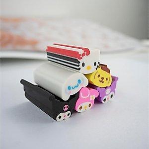 6Pcs Cute Erasers for Kids Mini Erasers for Pencils Kawaii Eraser Fun Erasers Back to School Supplies Kid Party Favors Gift, Suitable for Children Over 6 Years Old