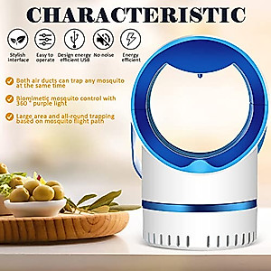 2 Pcs Fly Trap Indoor Fruit Fly Catcher Mosquito Repellent Indoors Gnat Traps Insect Killer for House Indoor with 2 Pcs Refillable Sticky Glue Boards