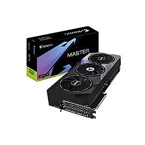 GIGABYTE AORUS GeForce RTX 4080 Master 16G Graphics Card, 3X WINDFORCE Fans, 16GB 256-bit GDDR6X, GV-N4080AORUS M-16GD Video Card