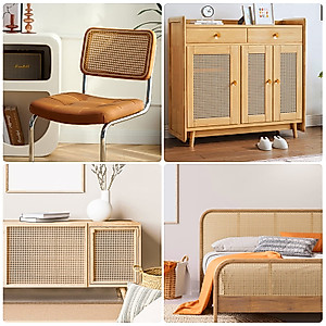 16" Width Cane Webbing, 3.3 Feet Cane Webbing Roll for Caning Project, Rattan Webbing, Caning Material for Chairs, Cabinet, Dresser, Furniture