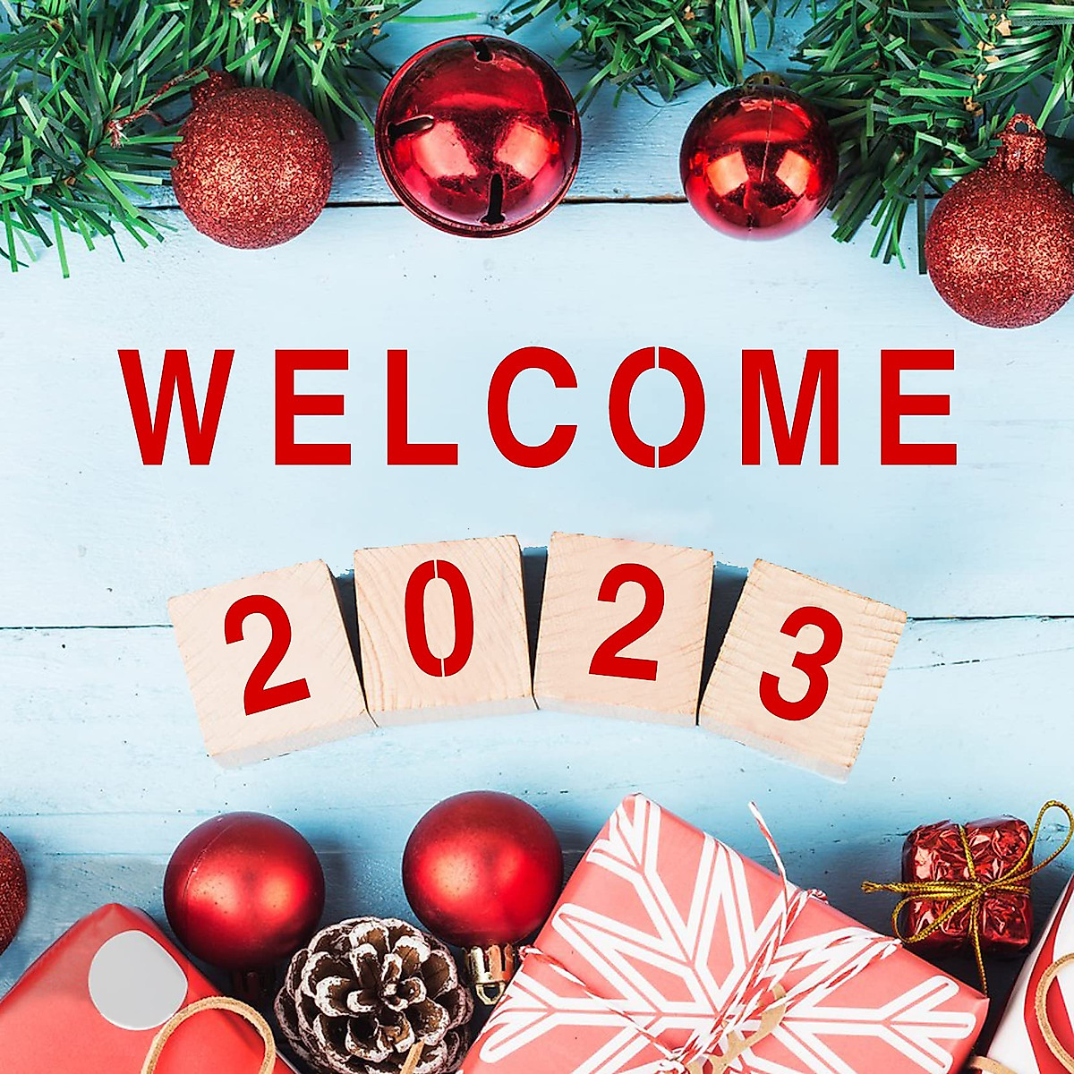 Mossdecal 62pcs Letter Stencils and Numbers 1 Inch, Small Reusable Alphabet Templates Interlocking Stencil Kit for Painting on Wood, Wall, Fabric, Rock, Chalkboard, Sign, Art Craft Stencils