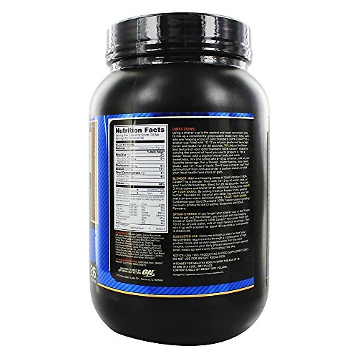 Optimum Nutrition Gold Standard 100% Casein Chocolate Cake Batter - 2 lbs