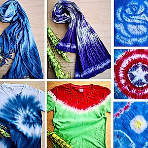 Textile Paints, Fabric DIY, Harmless Tie Dye Kit, Skin Safe Dye, Machine Washable Dyes, Clothing Accessories Decorating(Size:5 Set)