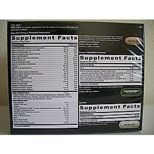 GNC Mega Men Energy & Metabolism Program 30 Packs - New Formula