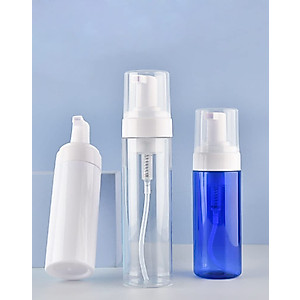 2PCS 100ml Cobalt Blue Refillable Empty Foam Pump Bottles Small Foaming Soap Dispenser for Hand Soap Lash Cleanser Shampoo Liquid 3.4oz