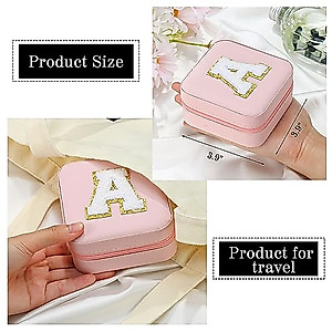 Parima Graduation Gifts for Her - Trendy Travel Jewelry Case, Personalized Gifts - Pink Travel Jewelry Box | Birthday Gifts for Women Mothers Day Gifts for Women | Travel Jewelry Case