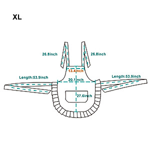Surblue Women Vintage Ruffle Floral Apron with 2 Pocket, Adjustable Extra-Long Tie,100% Organic Cotton Printing, Black