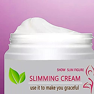 Asdf586io Fat Burning Slimming Cream for Belly and Body, Figure Shaping Body Scrubs for Fitness, Lose Weight, Promote Abdominal Fat Burning White 20g