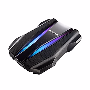 ADATA HD770G 2TB RGB USB 3.2 IP68 Waterproof Dropproof Dustproof External HDD Black (AHD770G-2TU32G1-CBK)