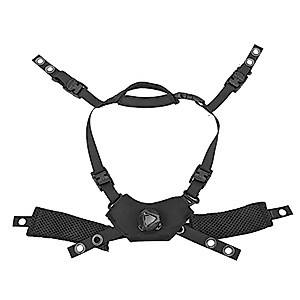 Helmet Pad Kit, Helmet Dial Suspension System Chin Strap Strong Compatibility Exquisite Workmanship Soft Comfortable for Fast for Wendy (Black Sponge)