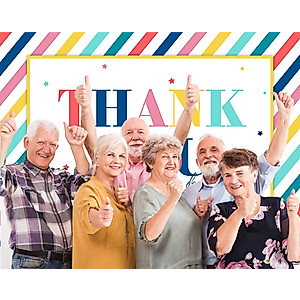 Ticuenicoa 5×3ft Thank You Banner Labor Day Thanks for All You do Father Staff Teachers Professors Doctors Backdrop National Nurses Day Photography Background Grad Retirement Party Supplies