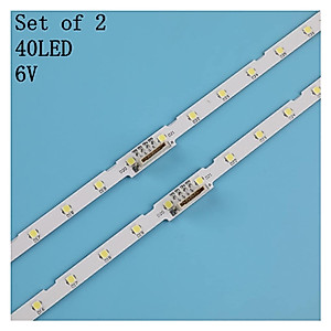 MEILUGANG LED Strip 40 LEDs Fit for AOT_55_NU7300_NU7100_2x40_3030C BN96-45913A 15485A UN55NU7300 UE55NU7105 UE55NU7170U UE55NU7300U STS550AU9 Multifunctional Sleeve