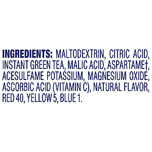 Crystal Light Sugar-Free Peach Mango Green Tea Naturally Flavored Powdered Drink Mix 60 Count Pitcher Packets