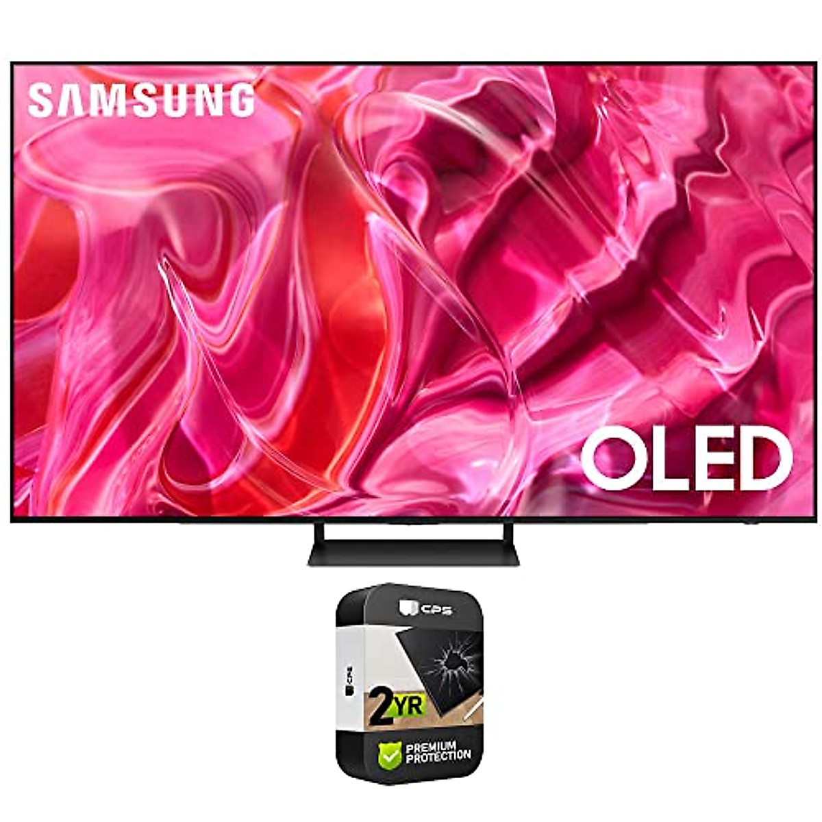 SAMSUNG QN55S90CAFXZA 55 Inch OLED 4K Smart TV 2023 (Renewed) Bundle with 2 YR CPS Enhanced Protection Pack