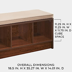 ClosetMaid 1569 Cubeicals 3-Cube Storage Bench, White