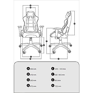 Arozzi Verona Junior Gaming Chair for Kids with High Backrest, Recliner, Swivel, Tilt, Rocker and Seat Height Adjustment, Lumbar and Headrest Pillows Included - Blue