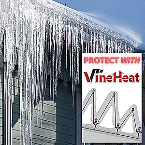 VineHeat 60 Ft De-Icing Cable for Roofs, Gutters and Downspouts: 120 V