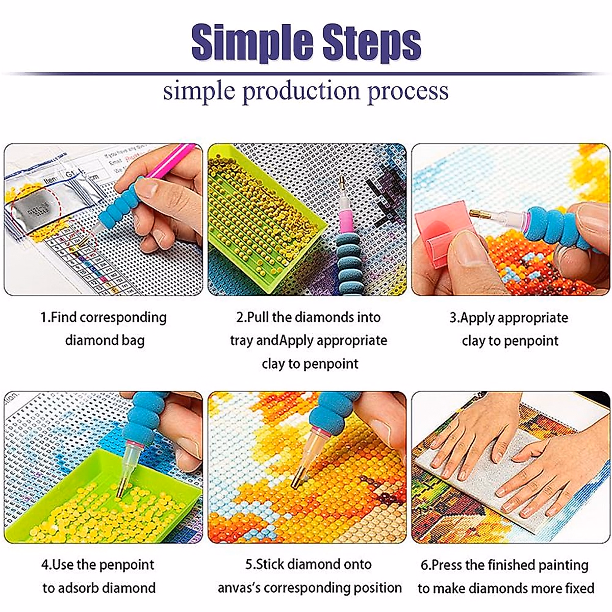 OFRKE 2 Pack 5D Diamond Art Painting,Large Christmas Diamond Painting Kits for Adults,DIY Full Drill Crystal Rhinestone Art and Craft,Gem Art Christmas Tree Painting with Diamond Home Wall(28X16inch)