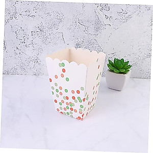 jojofuny 24pcs Popcorn Boxes Wedding Confetti Wedding Party Supplies Party Treat Boxes Candy Box Popcorn Treat Box Party Popcorn Boxes Set up Snack Box Chicken Popcorn Box Dessert