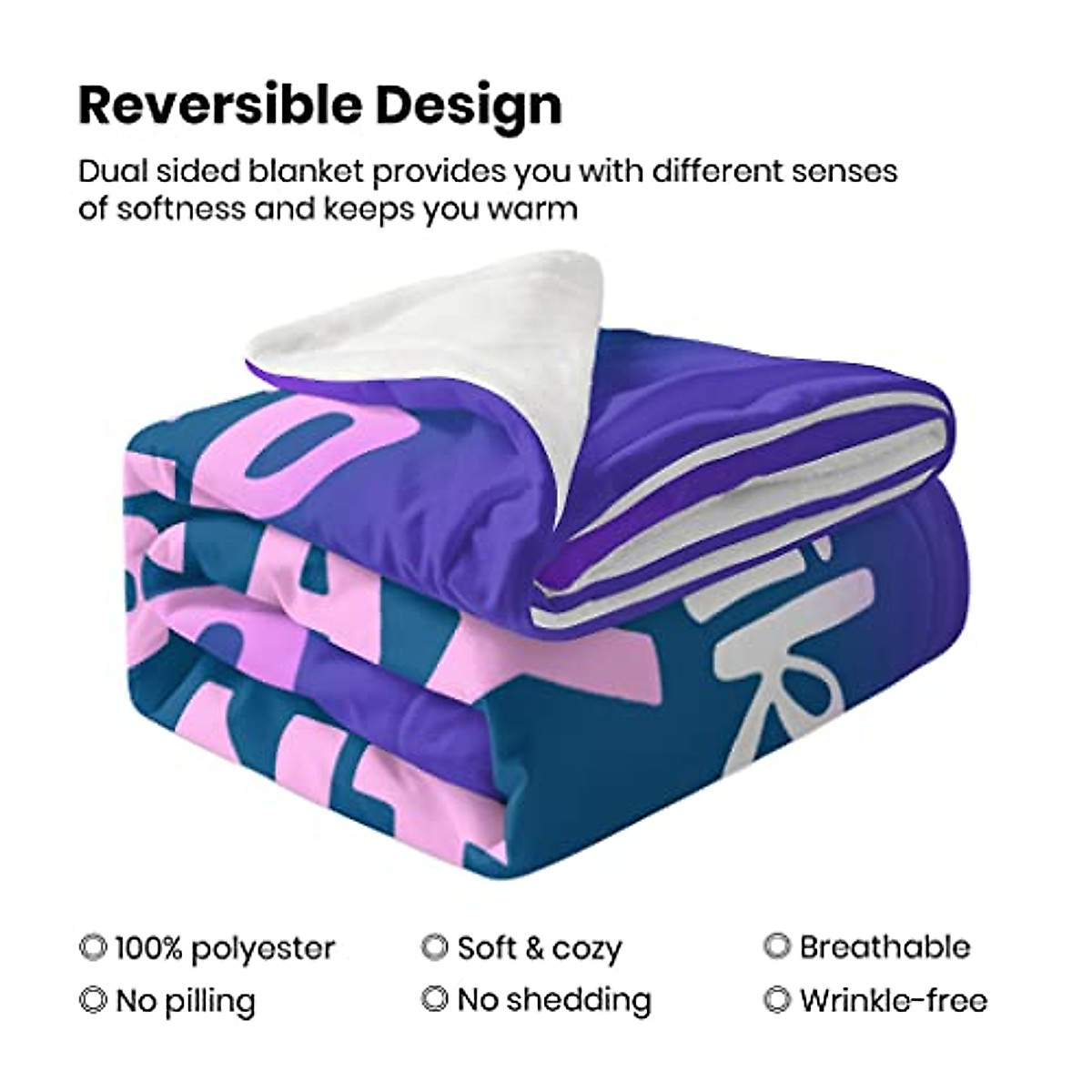 Cute Cartoon Throw Blanket Soft Lightweight Air Conditioner Blanket Plush Blanket for Sofa Couch Bed Home Decorative 50"x40"