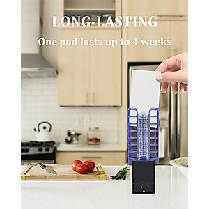 40 Pcs Refills Glue Cards for Dynatrap DT3009 DT3019 DT3039 and Gardner Flyweb, 230093 Replacement Glue Boards Sticky Pads for Indoor Plug-in Insect Mosquito Trap