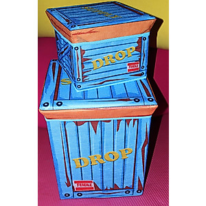 Skywin Fabric LootBox Small - 10”x10”x10” Stackable and Foldable Supply Box - Durable Box for Gamers, Fun Bright Colors