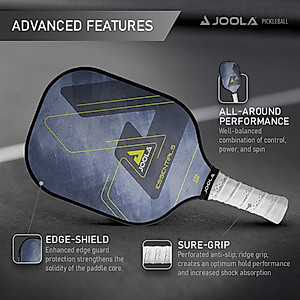 JOOLA Essentials Performance Pickleball Paddle with Reinforced Fiberglass Surface and Honeycomb Polypropylene Core, Blue