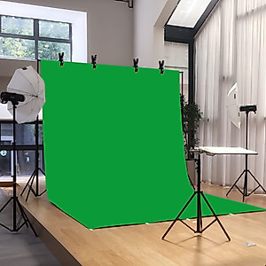 FOTOCREAT Backdrop Stand Kit 6.5x10ft Adjustable Photography Photo Studio Background Support System with Carry Bag and,4 Backdrop Clip for Photoshoot,Parties,Wedding,Birthday,Baby Photo Shoot