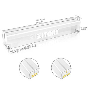 Square Cleaver Knife Block, Knife Stand/Holder especialy for Square Cleaver Knife Display or Exhibition - Elegant Transparent Acrylic, From Kitory