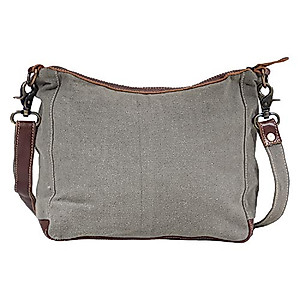 Myra Bag Luguni Upcycled Canvas & Leather Shoulder Bag S-1610