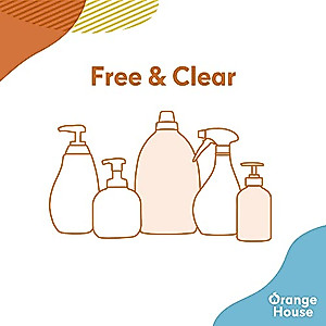 ORANGE HOUSE Baby Bottle Dish Soap Planted-Based Bottle Soap Cleaner, 21.9 Fl oz (3 Pack)